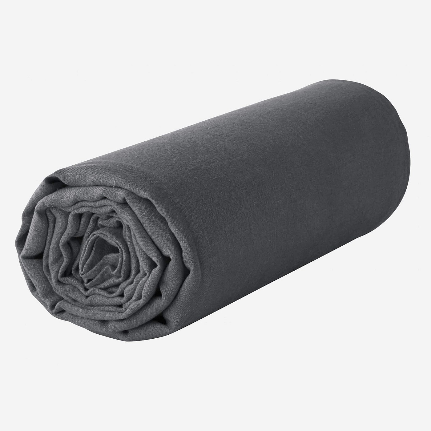 Linen - Drap housse en lin - 160 x 200 cm - Gris