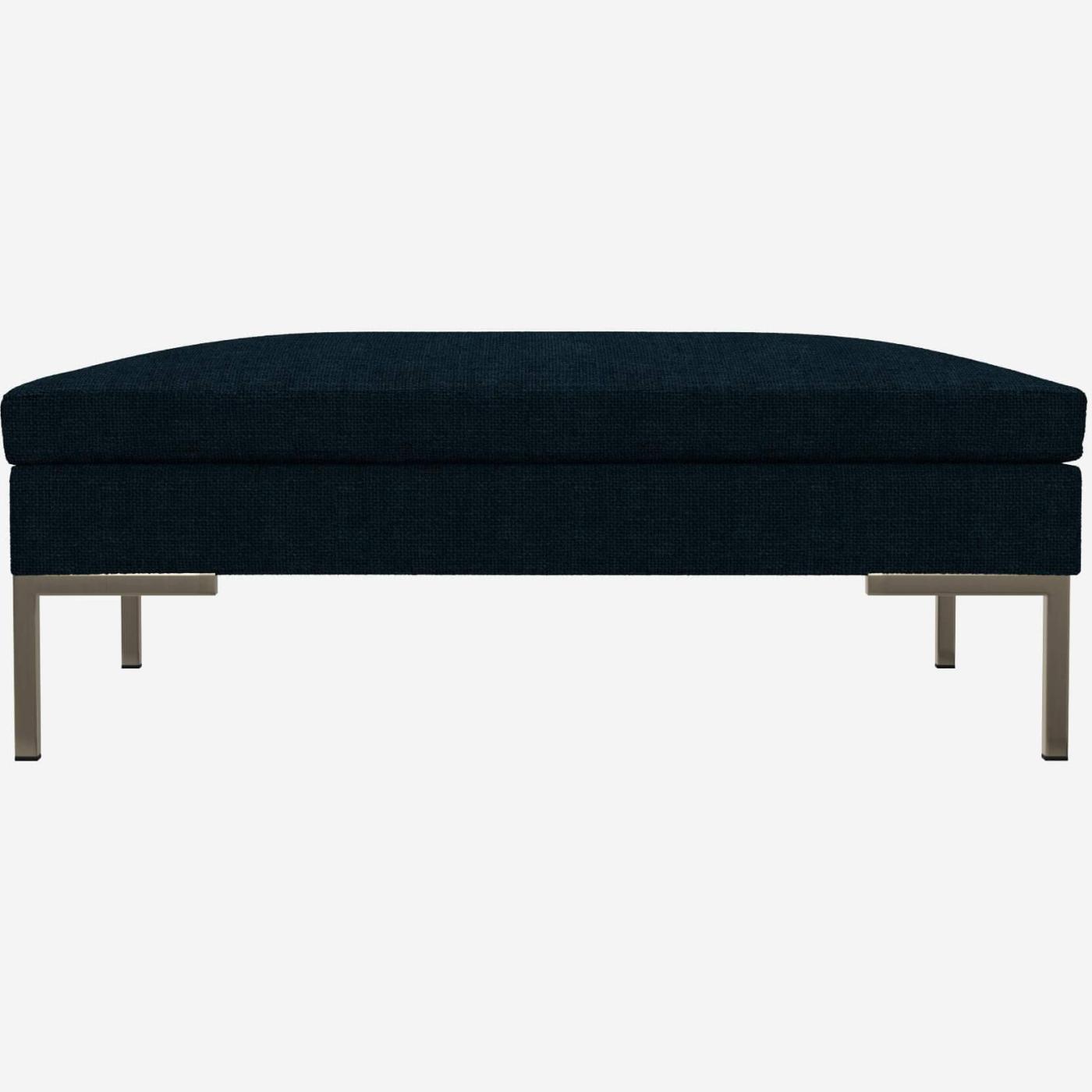 Montino - Reposapiés en tela Melina - Azul