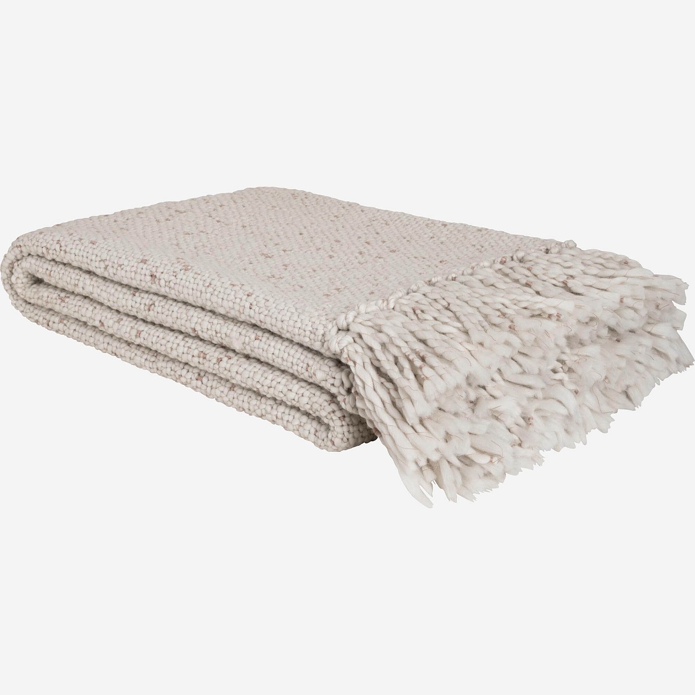 Betty - Plaid en laine - 170 x 130 cm - Beige