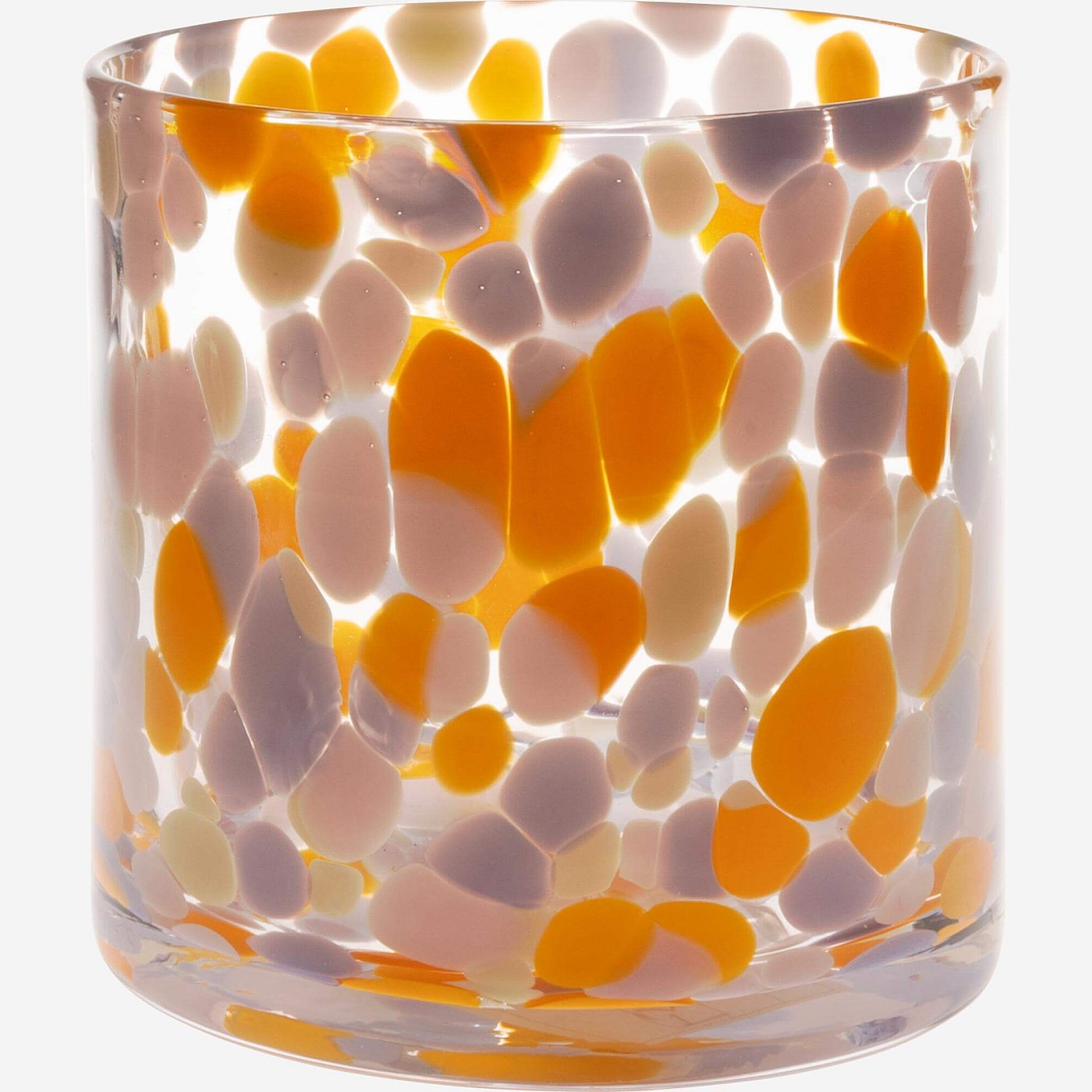 Bota - Photophore en verre - 10 x 10 cm - Multicolore