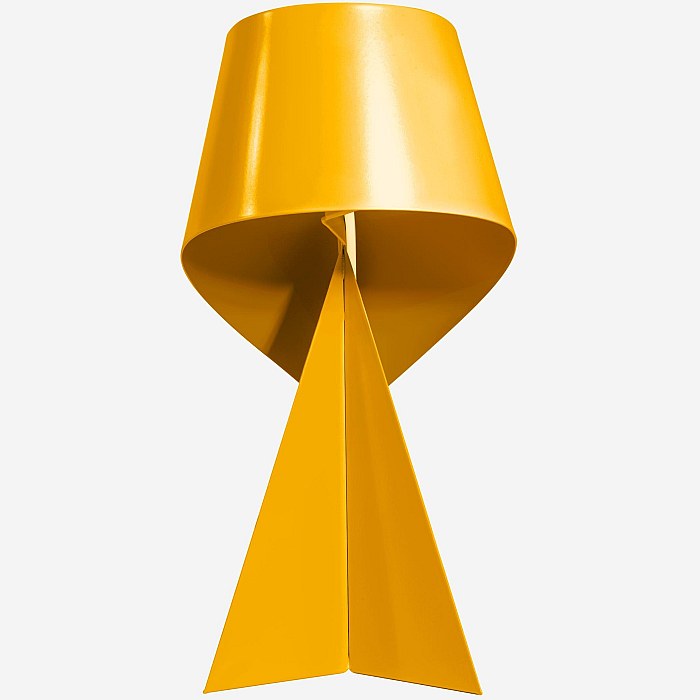 Ribbon - Édition limitée - Lampe de table en métal - Jaune Soleil - 35 ...