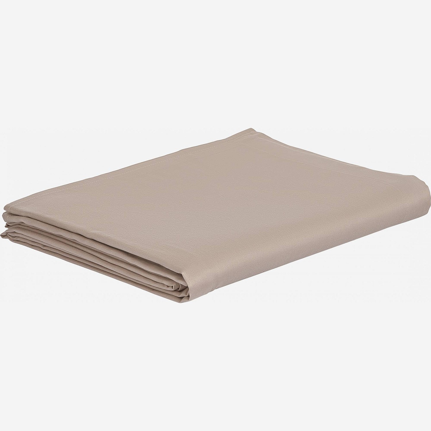 Bright Sateen - Drap en Coton - 240 x 300 cm - Taupe