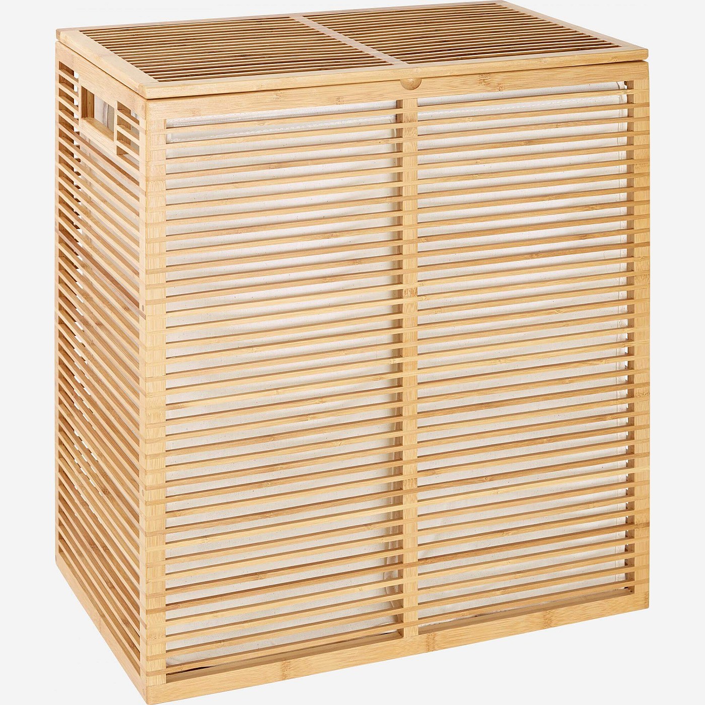 Cesto para ropa de bambú